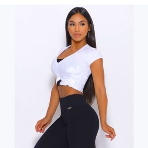 Bombshell Sportswear | Tops | Bombshell Compliment White Tee Xs | Poshmark
